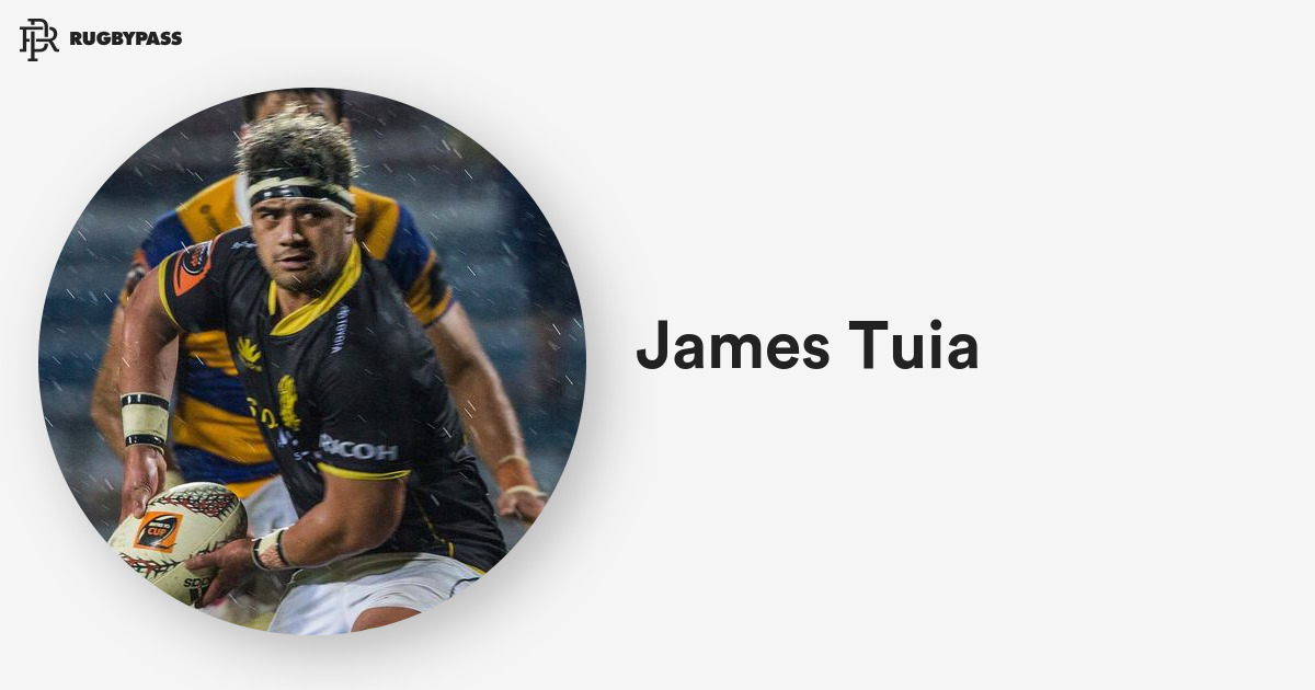James Tuia Rugby | James Tuia News, Stats & Team | RugbyPass
