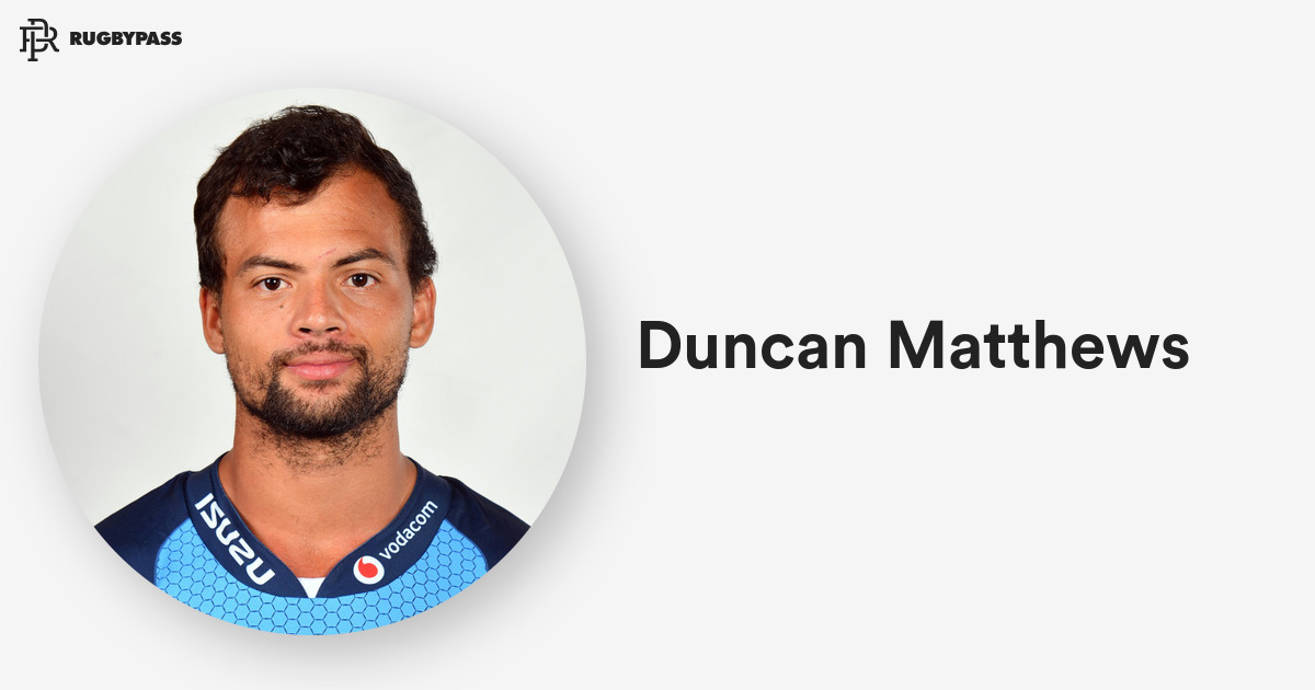 Duncan Matthews Rugby | Duncan Matthews News, Stats & Team | RugbyPass