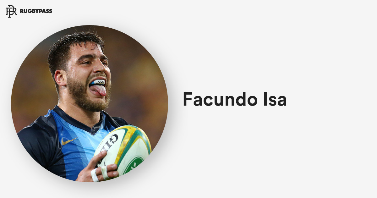 Facundo Isa Rugby | Facundo Isa News, Stats & Team | RugbyPass