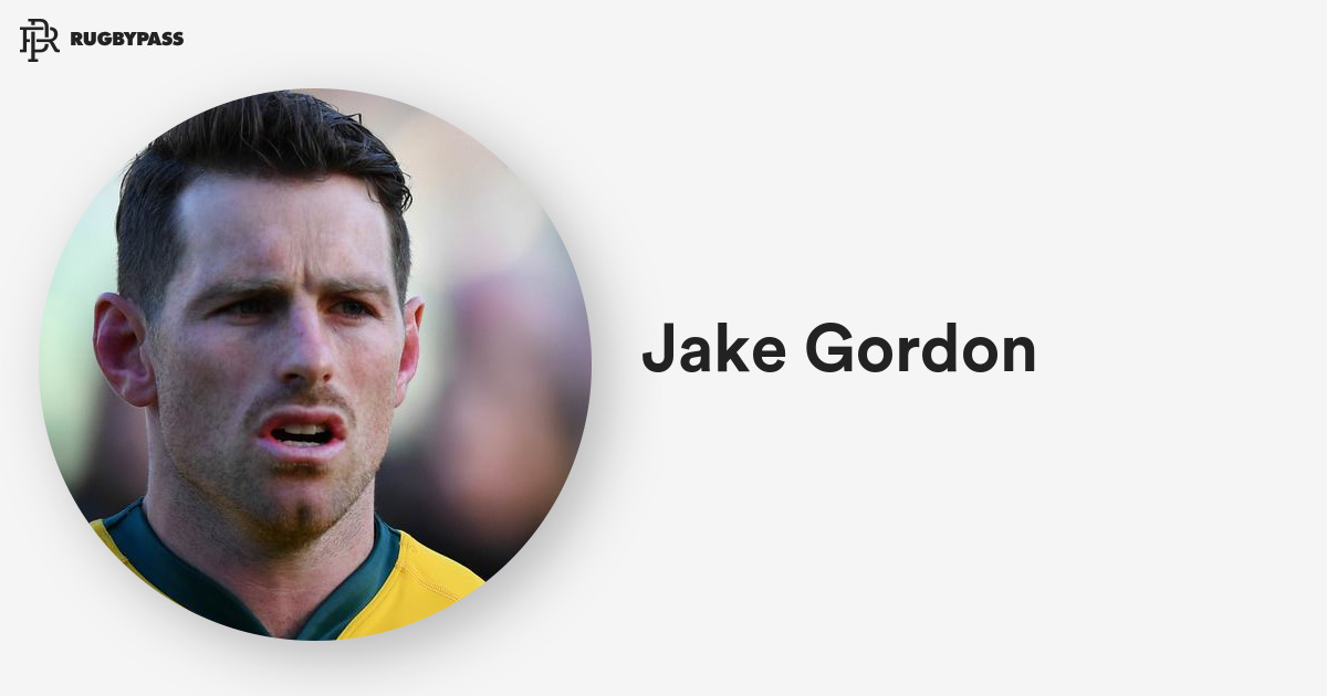 Jake Gordon Rugby | Jake Gordon News, Stats & Team | RugbyPass