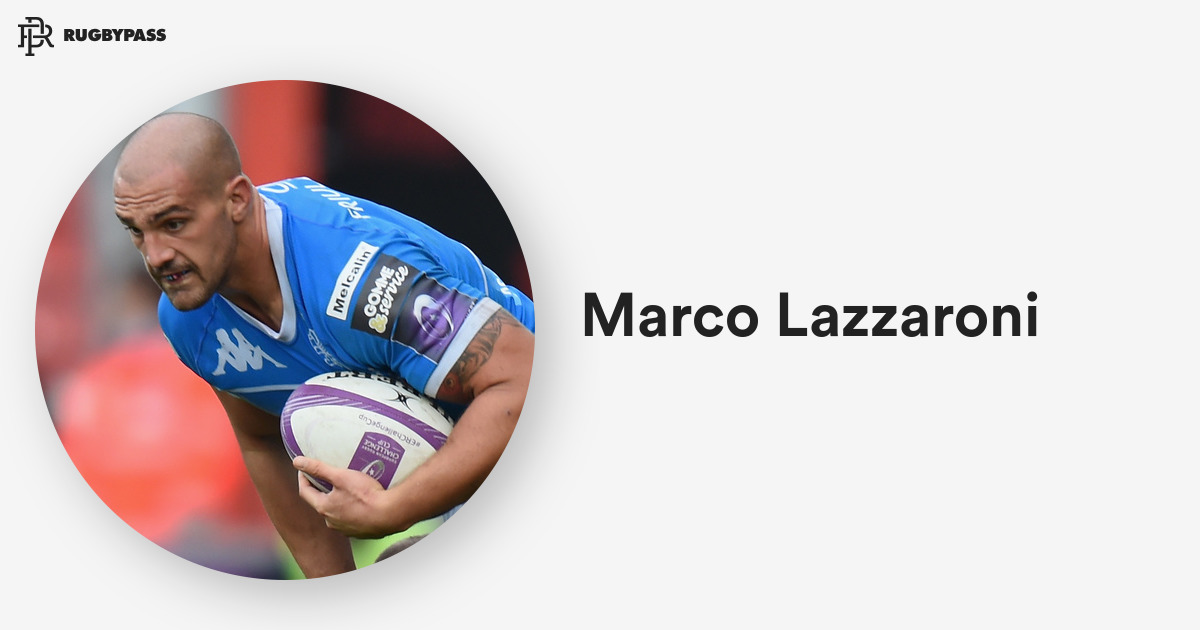 Marco Lazzaroni Rugby | Marco Lazzaroni News, Stats & Team | RugbyPass