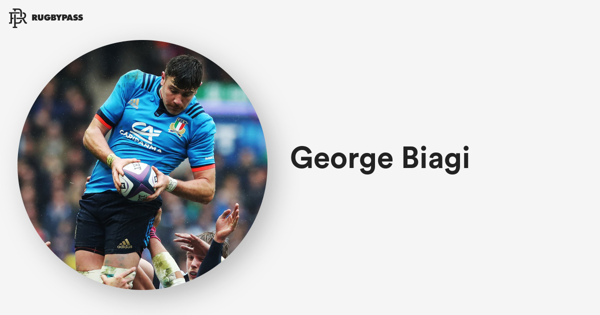 George Biagi Rugby | George Biagi News, Stats & Team | RugbyPass