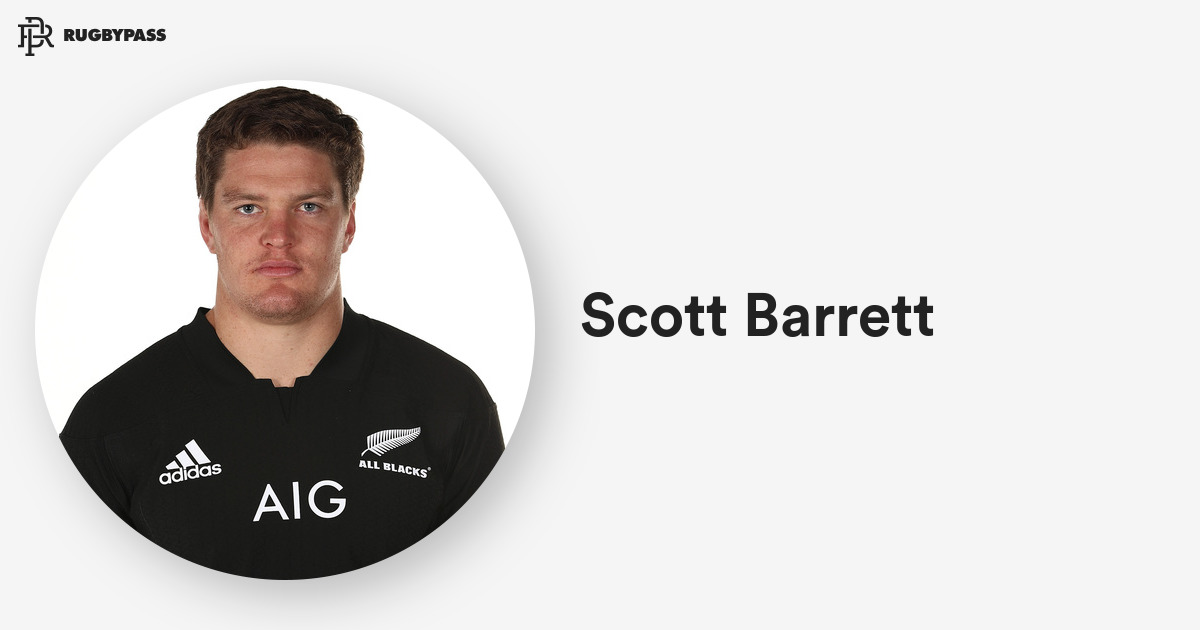 Scott Barrett Rugby | Scott Barrett News, Stats & Team | RugbyPass