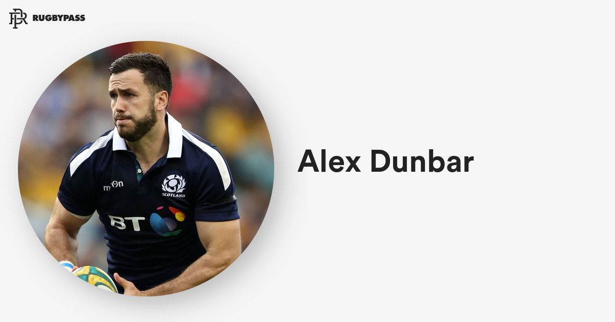 Alex Dunbar Rugby | Alex Dunbar News, Stats & Team | RugbyPass