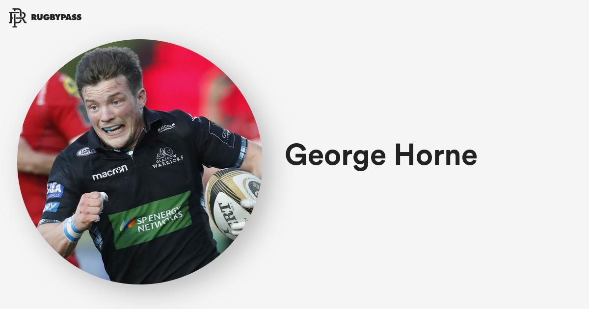 George Horne Rugby | George Horne News, Stats & Team | RugbyPass