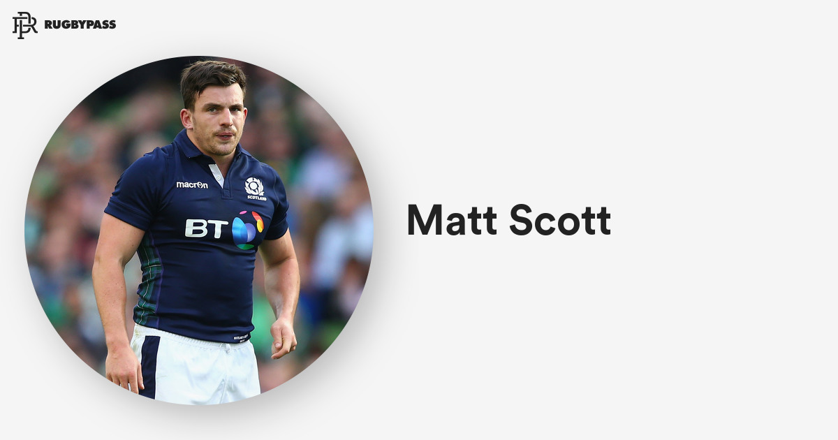 Matt Scott Rugby | Matt Scott News, Stats & Team | RugbyPass