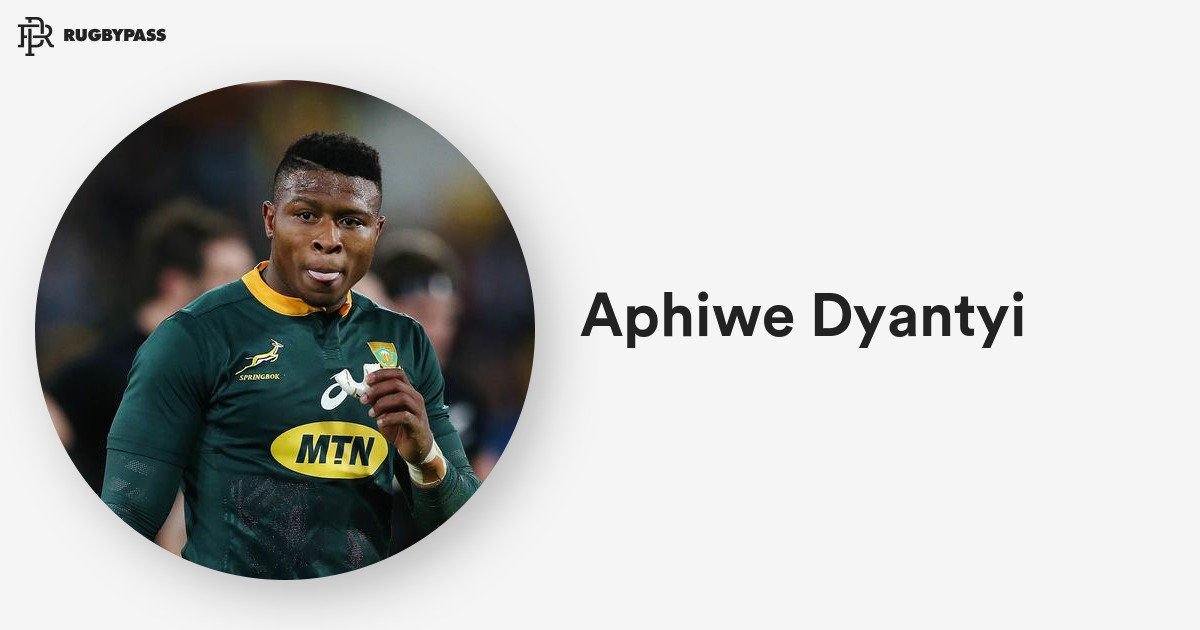 Aphiwe Dyantyi Rugby | Aphiwe Dyantyi News, Stats & Team | RugbyPass