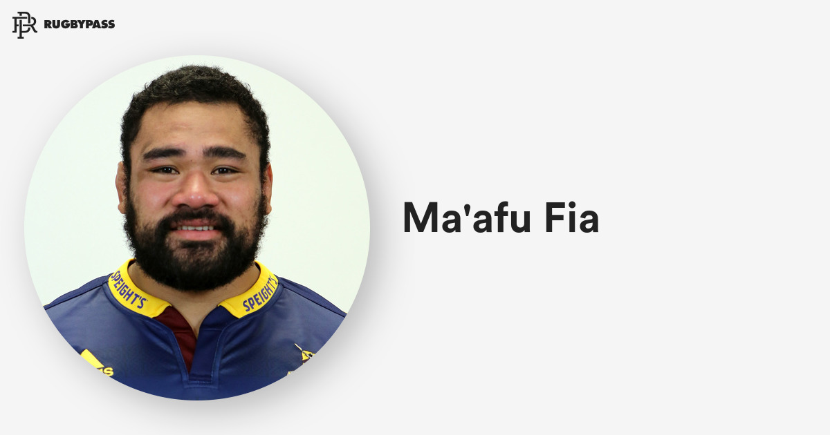 Ma'afu Fia Rugby | Ma'afu Fia News, Stats & Team | RugbyPass