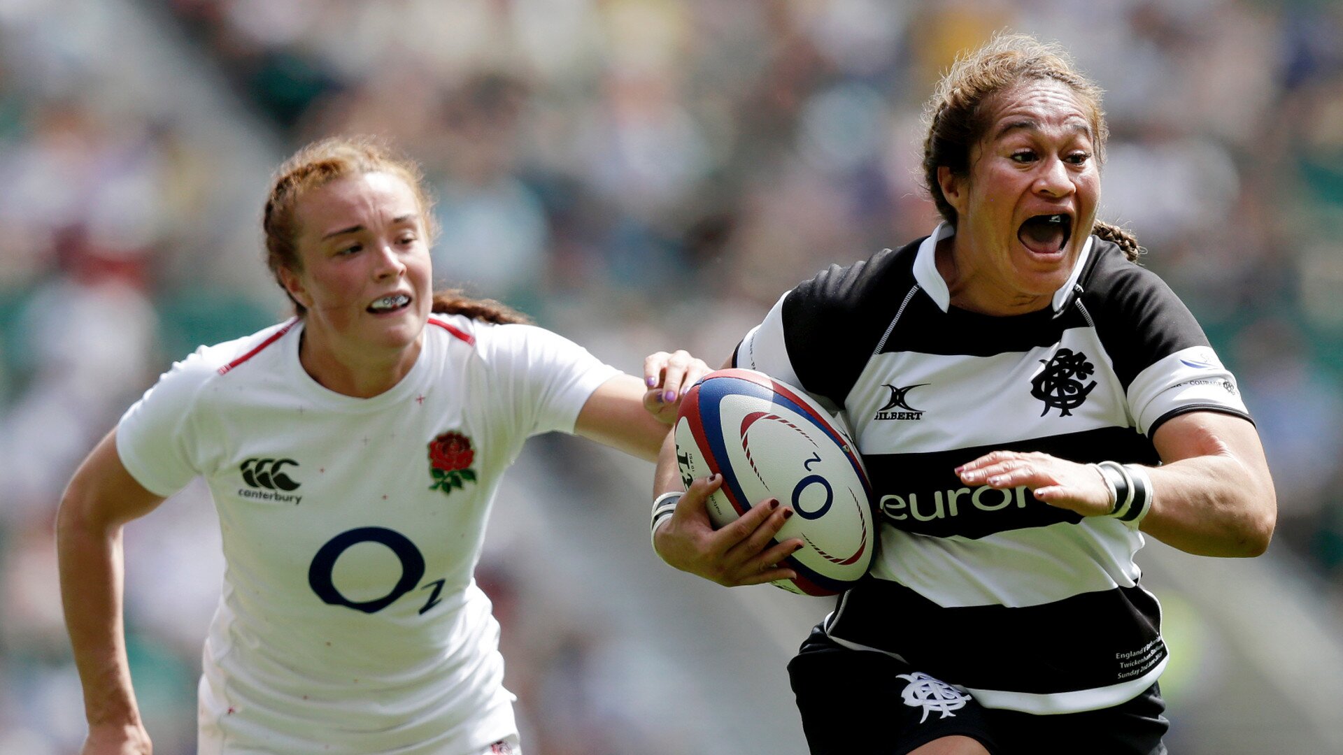 Lark Davies claims hat-trick as Red Roses ease past Barbarians
