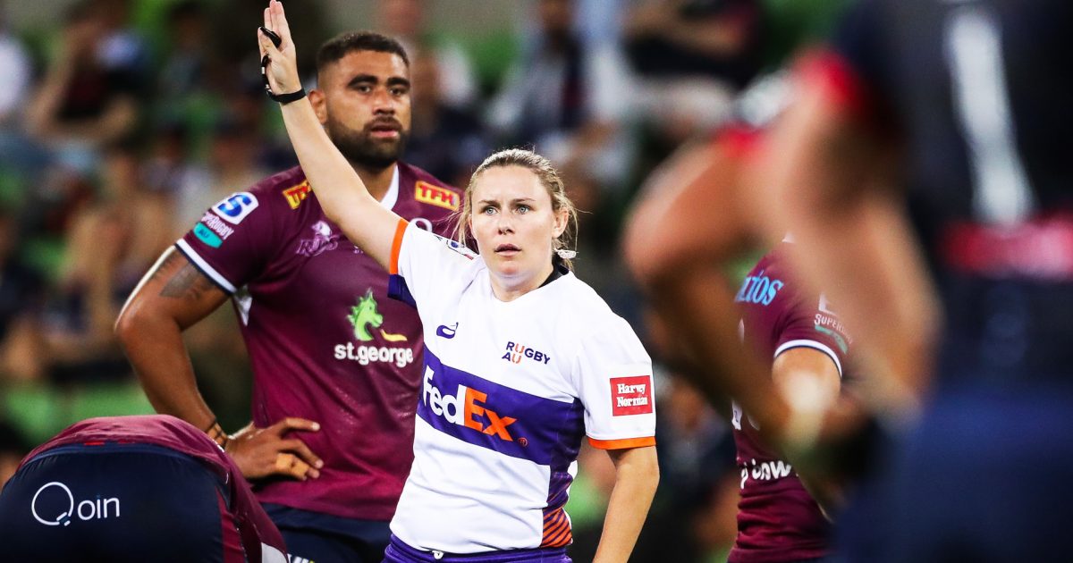 Super Rugby's first-ever female match official retires