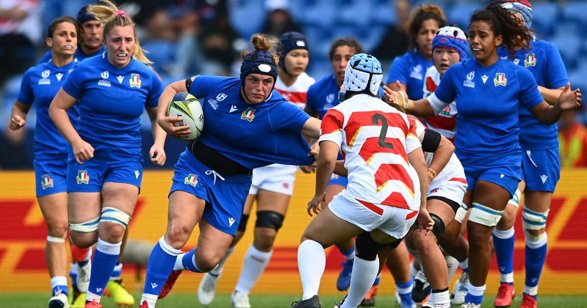 Italy advance to the quarter-finals of the women's Rugby World Cup for ...