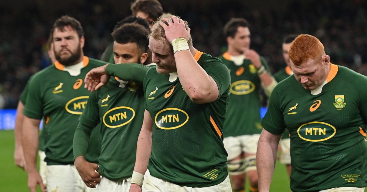 The 'bad thing' Nienaber has accepted about latest Springboks loss