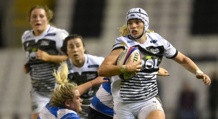 Jodie Ounsley swaps rugby ball for pugil stick on Gladiators reboot