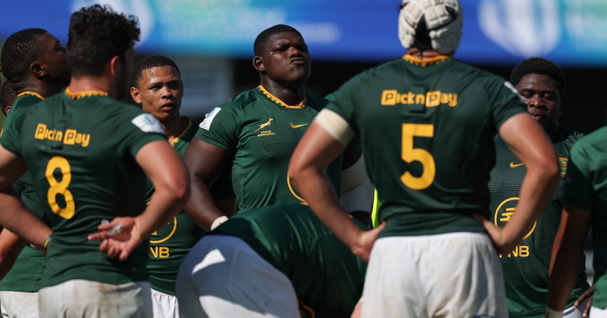 Junior Springboks unchanged for World Rugby U20 Championship final