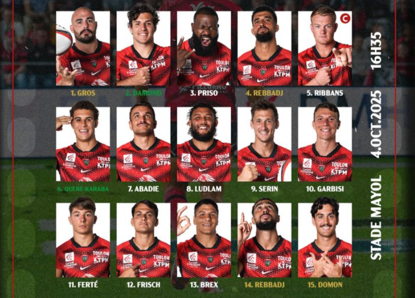 Les compos de la 5e journée de Top 14 en un coup d'oeil