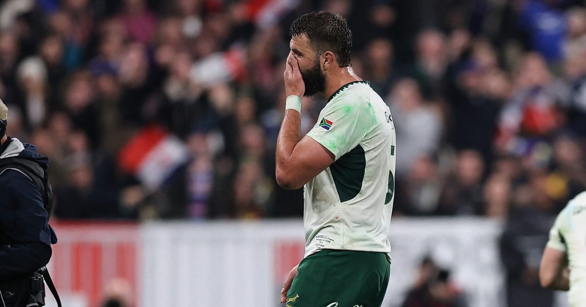 Lood de Jager suspended for remainder of Springboks’ tour