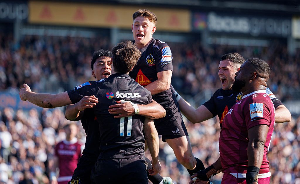 Exeter boost PREM play-off hopes with hard-fought win over Sale