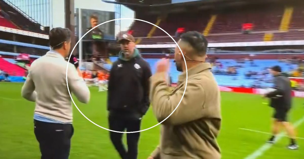 Geoff Parling swears at and shoves Craig Doyle in bizarre on air bust-up