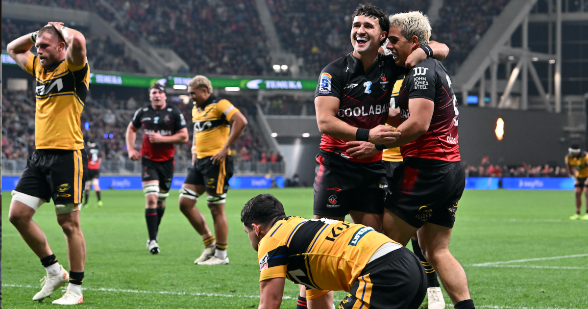 Crusaders dismantle league-leading Hurricanes to climb above Blues into ...